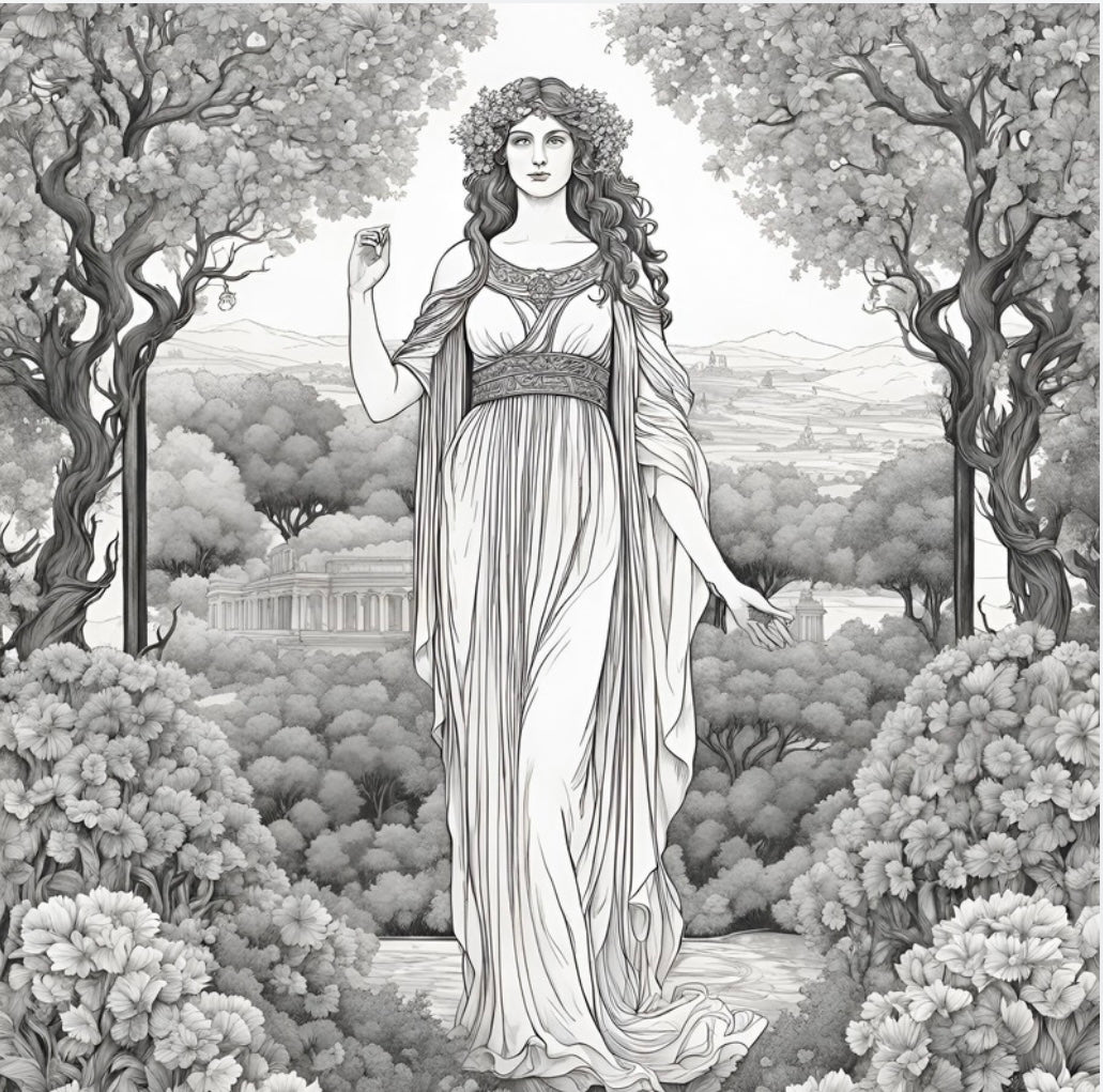 Free Persephone Coloring Sheets – Granny Magick Margaret Jamison