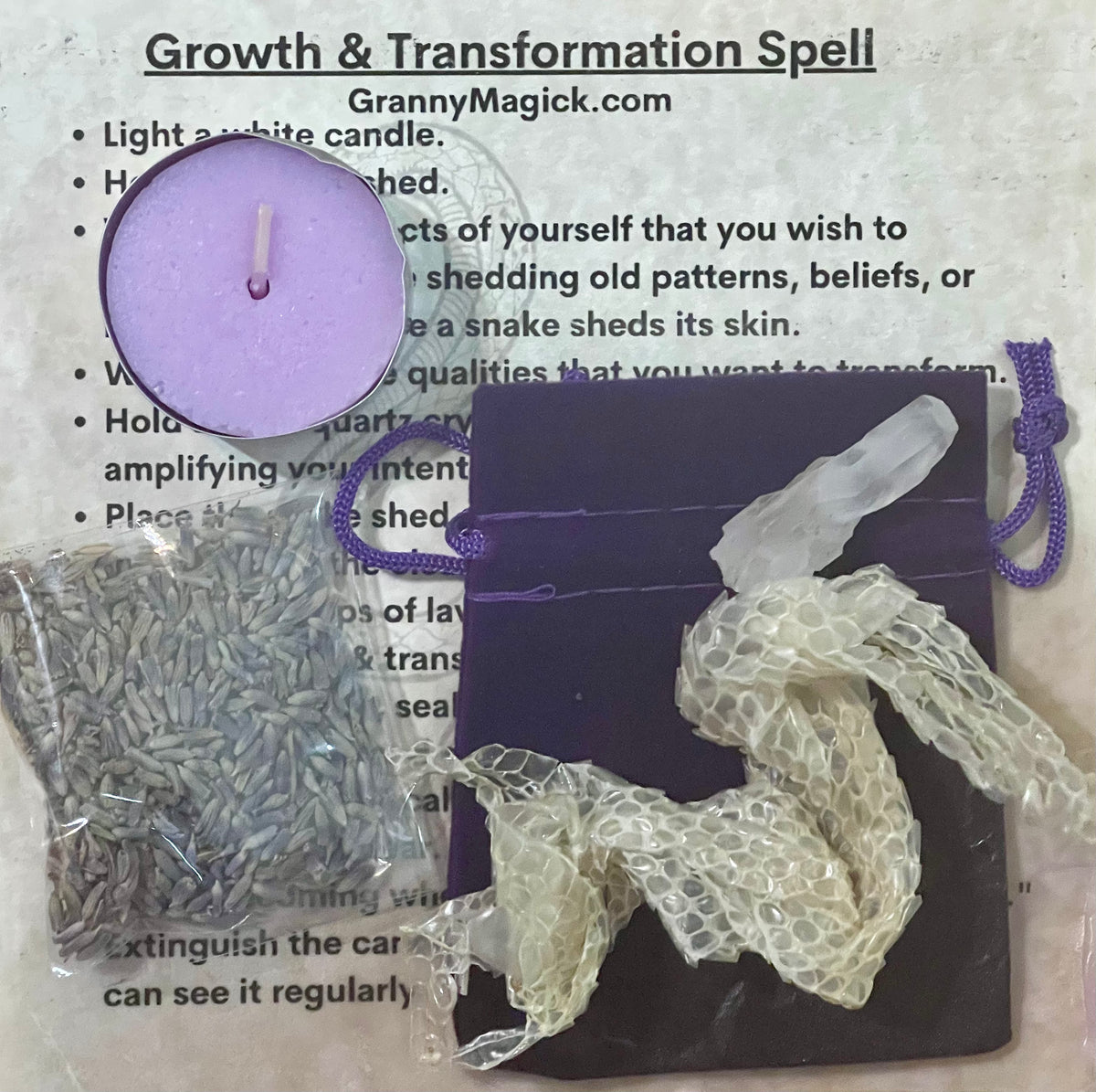 Growth & Transformation Spell Kit – Granny Magick Margaret Jamison