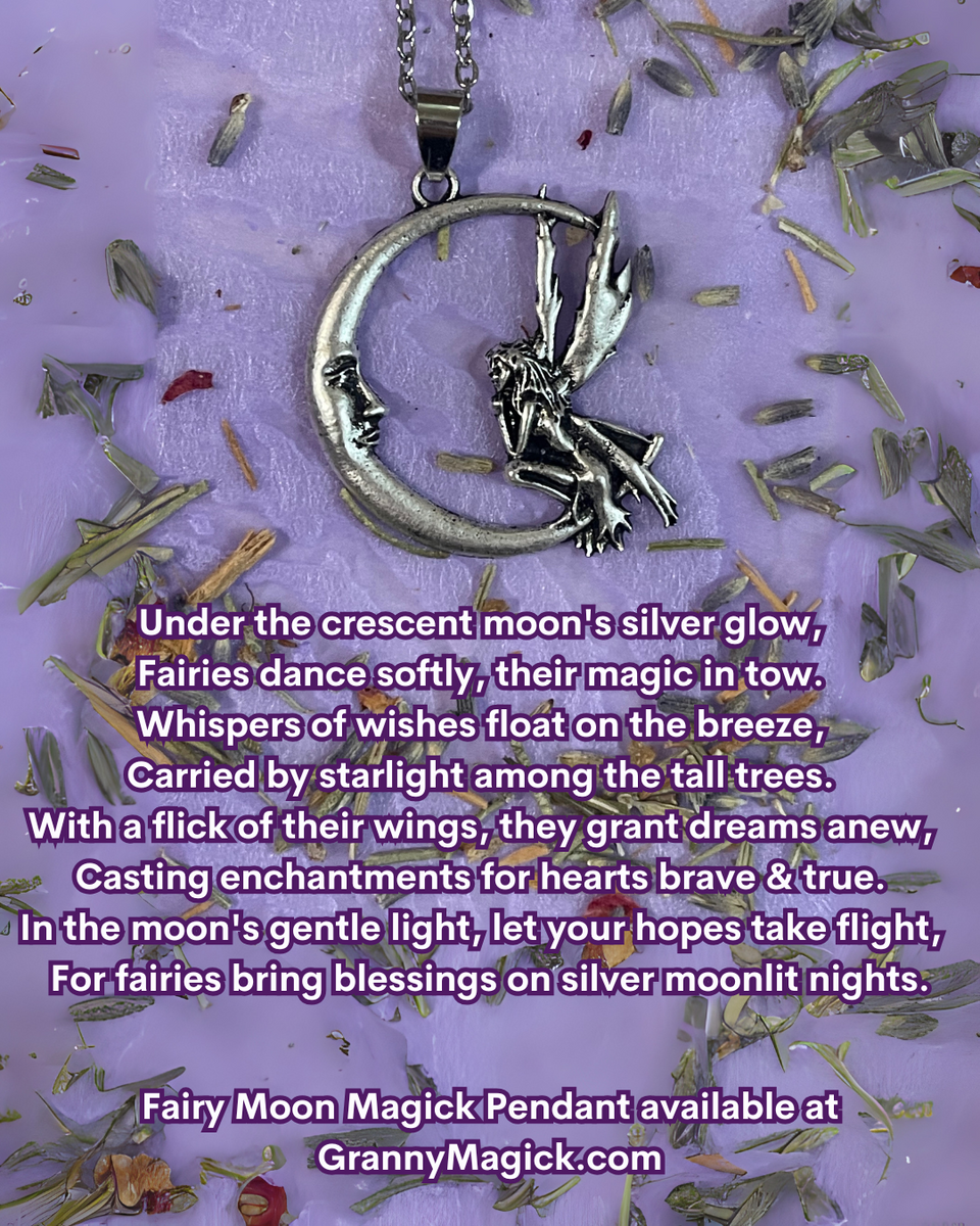 Fairy Moon Magick Pendant – Granny Magick Margaret Jamison