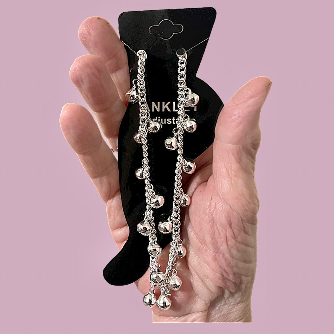 Silvertone Bell Anklet – Granny Magick Margaret Jamison