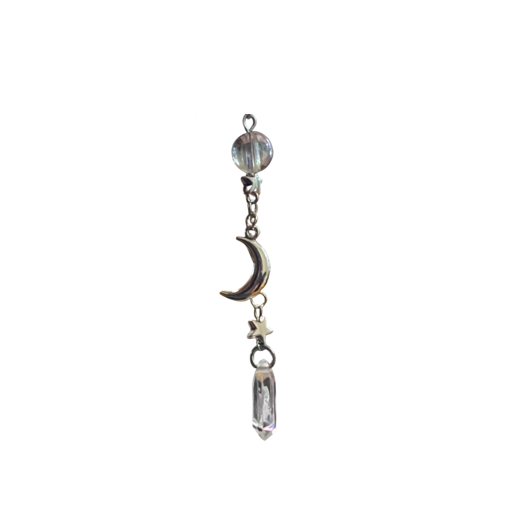 Crescent Moon Stars Earrings – Granny Magick Margaret Jamison