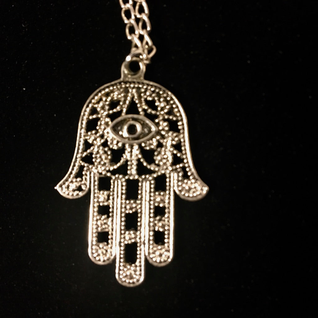 Hamsa Hand Protection Necklace – Granny Magick Margaret Jamison