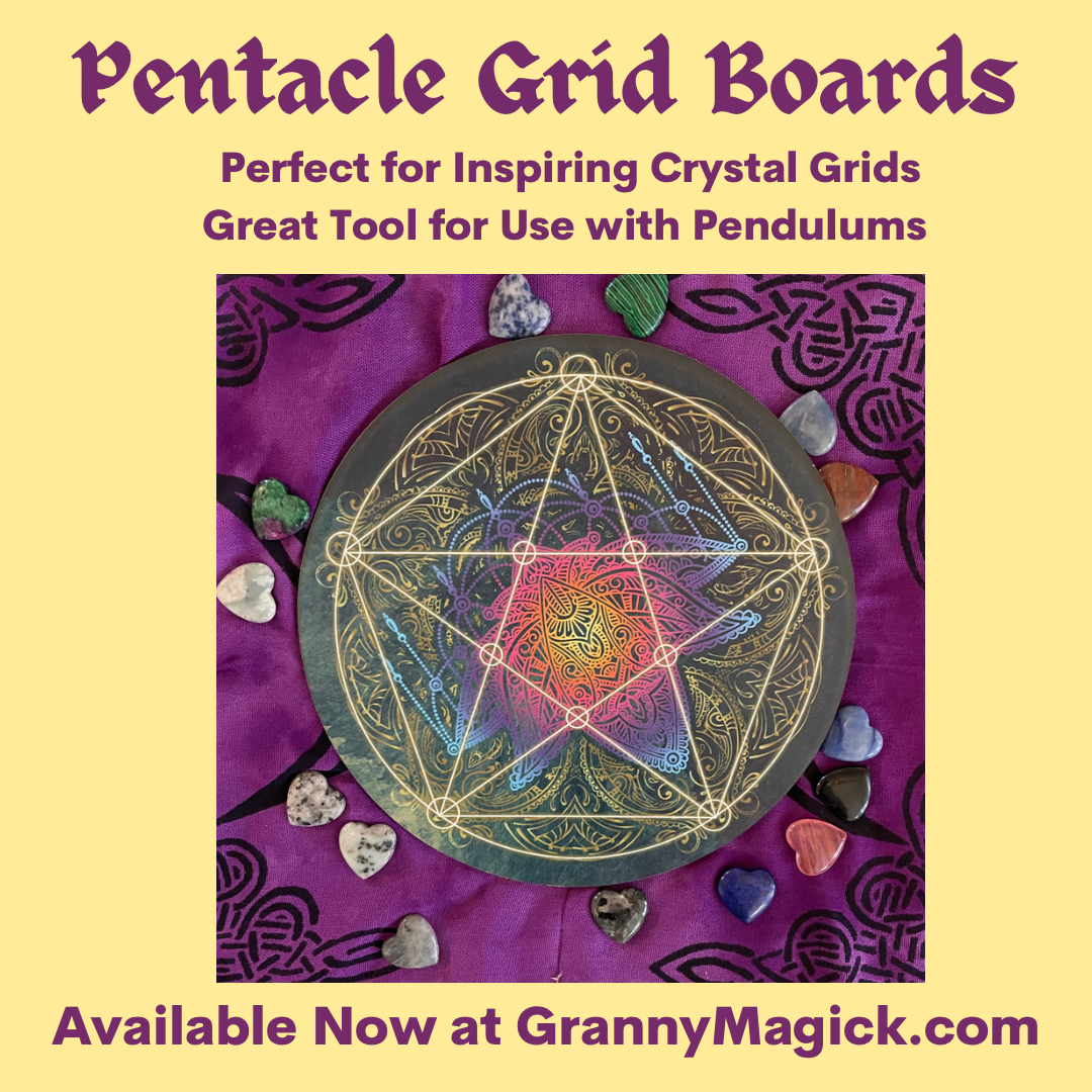 Pentacle Grid Boards – Granny Magick Margaret Jamison