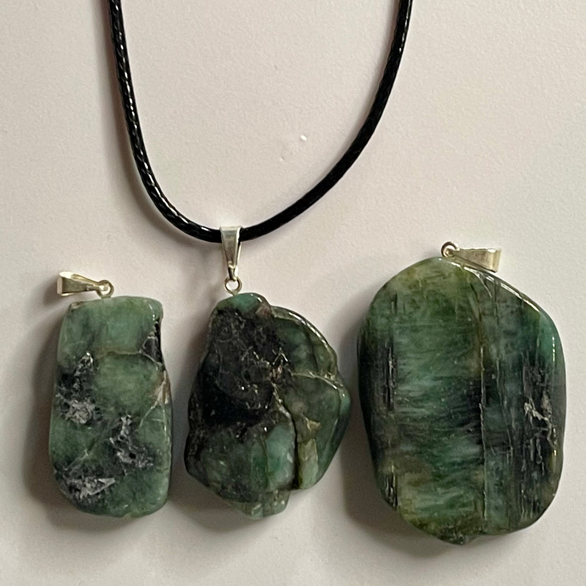 Emerald Slice Pendants – Granny Magick Margaret Jamison