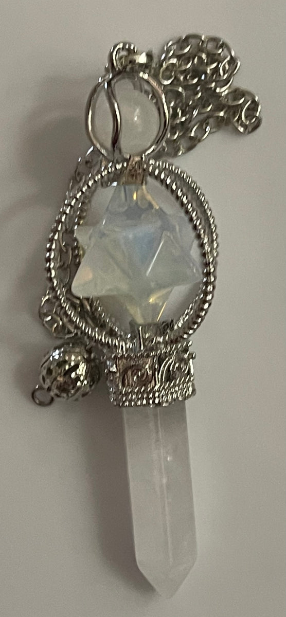 Merkaba Crystal Wand Pendulum – Granny Magick Margaret Jamison