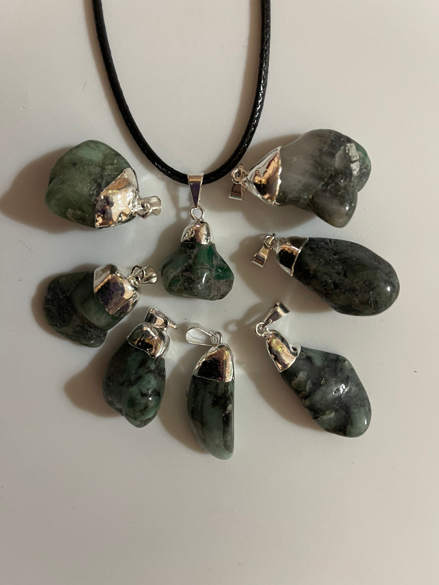Emerald Nugget Pendant – Granny Magick Margaret Jamison